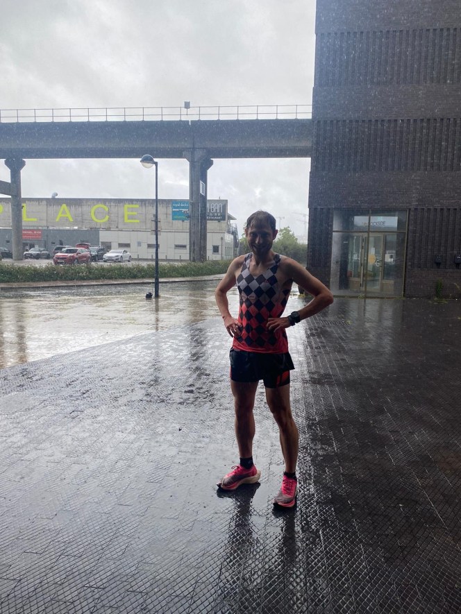 London Triathlon – The Running Man in Blue